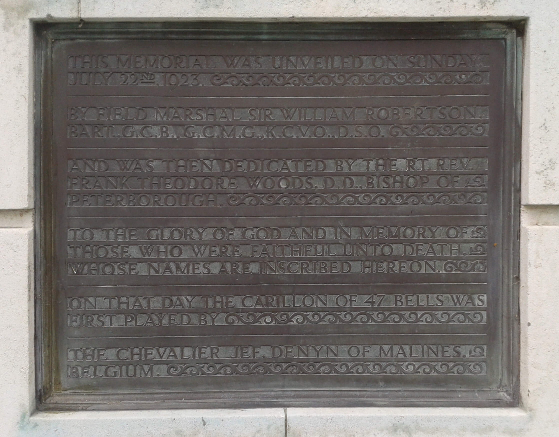 Memorials - Loughborough Carillon & War Memorial Museum